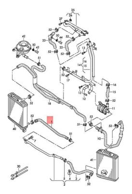Genuine VW Touareg 7P5 7P6 Coolant Hose 7P0121051E | eBay