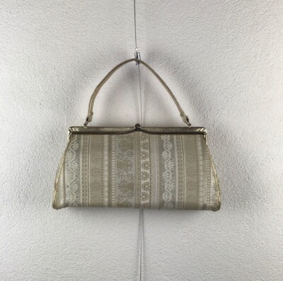 Vintage l 50s Mid-Century Classy Woven Metallic Gold Lamé Fabric ...
