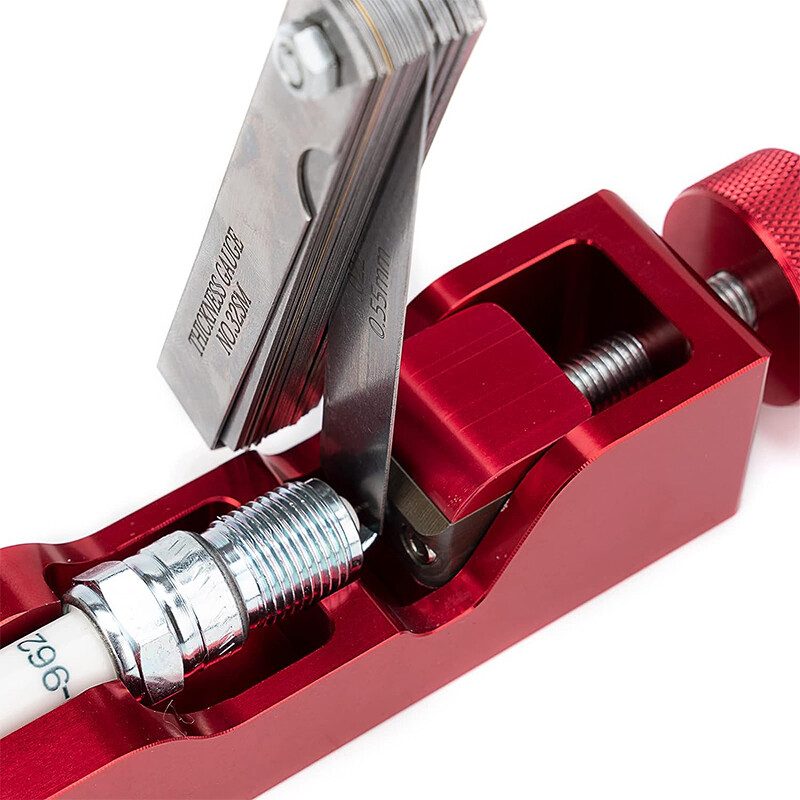 Spark Plug Gap Tool & 32 Blades Metric Feeler Gauge Gap Filler ...