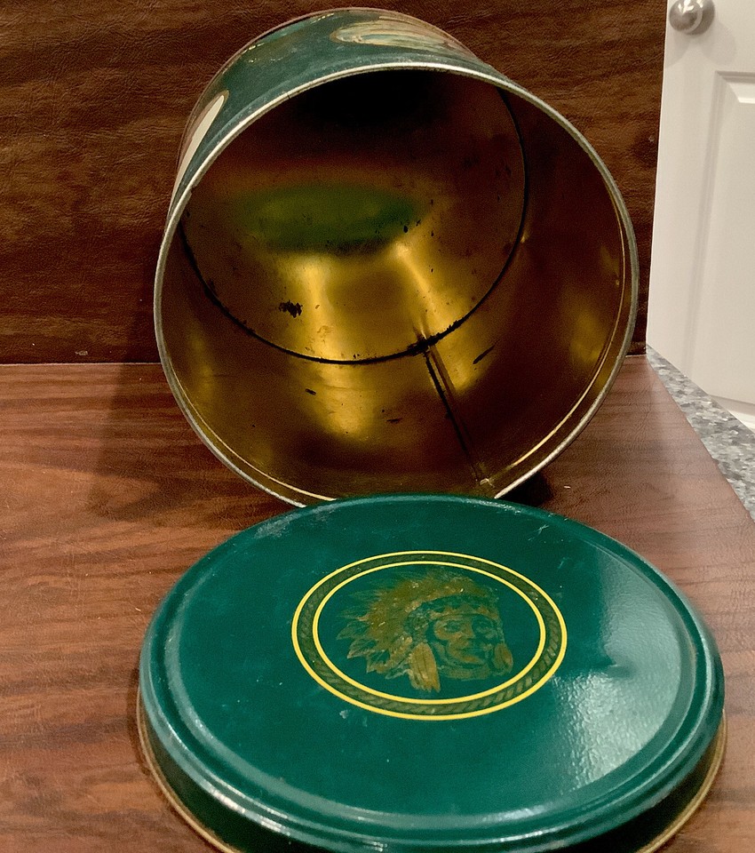 Vintage 1988 Limited Edition Red Man Chewing Tobacco 6” Round Tin ...