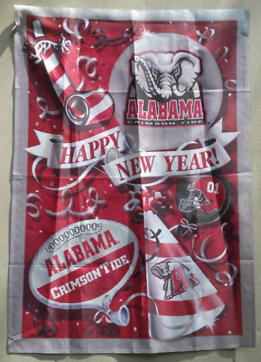 Willabee & Ward Alabama Crimson Tide Happy New Year Garden Flag | eBay