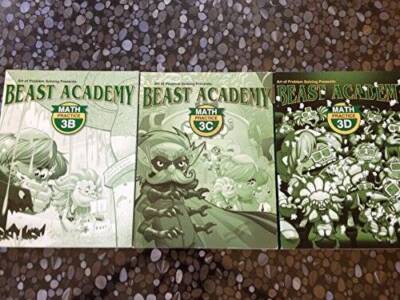 Art of Problem Solving Beast Academy 3B and 3C and 3D Practice 3-Books ...