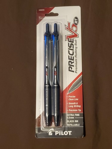 Pilot Precise V5 RT Retractable Rolling Ball Pens Fine Point 2-Pack ...