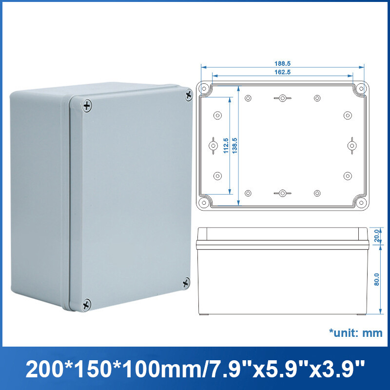 Waterproof Electrical Enclosure Box ABS Plastic Project Case DIY Nylon ...
