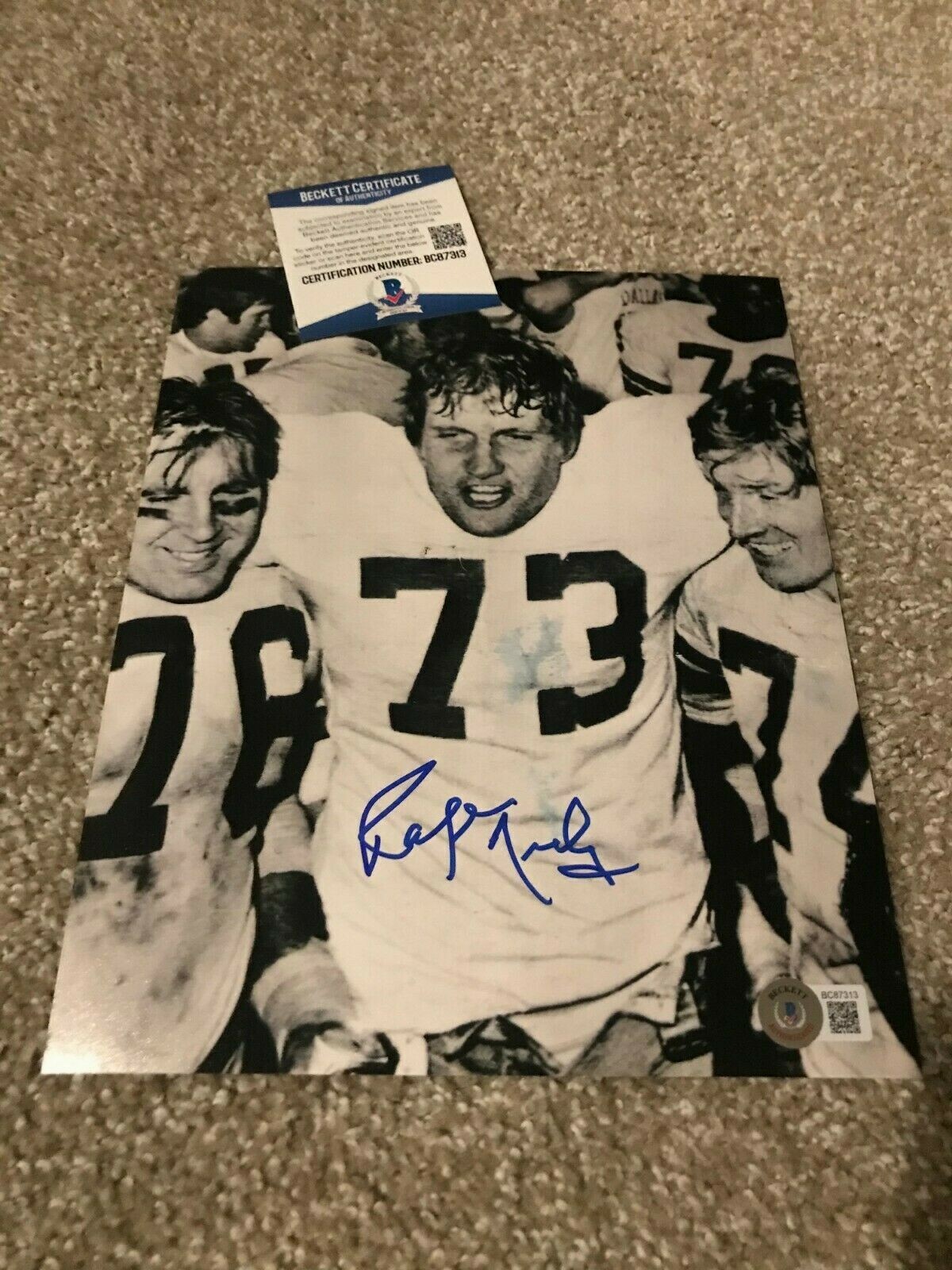 RALPH NEELY Signed Autographed 8x10 Photo DALLAS COWBOYS BECKETT BAS | eBay