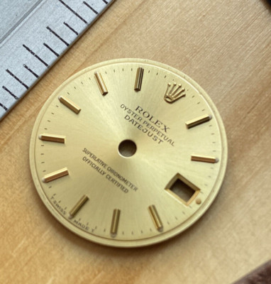 GENUINE ROLEX DATEJUST LADIES TWO TONE CHAMPAGNE INDEX HOUR MARKER 26MM ...