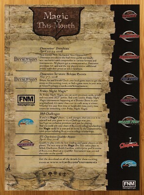 2006 Magic The Gathering Print Ad/Poster Pro Tour MTG CCG TCG Card Game ...