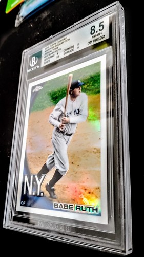 2010 Topps Chrome BABE RUTH Wrapper Redemp SP REFRACTOR! GOAT!!🔥 BGS 8. ...