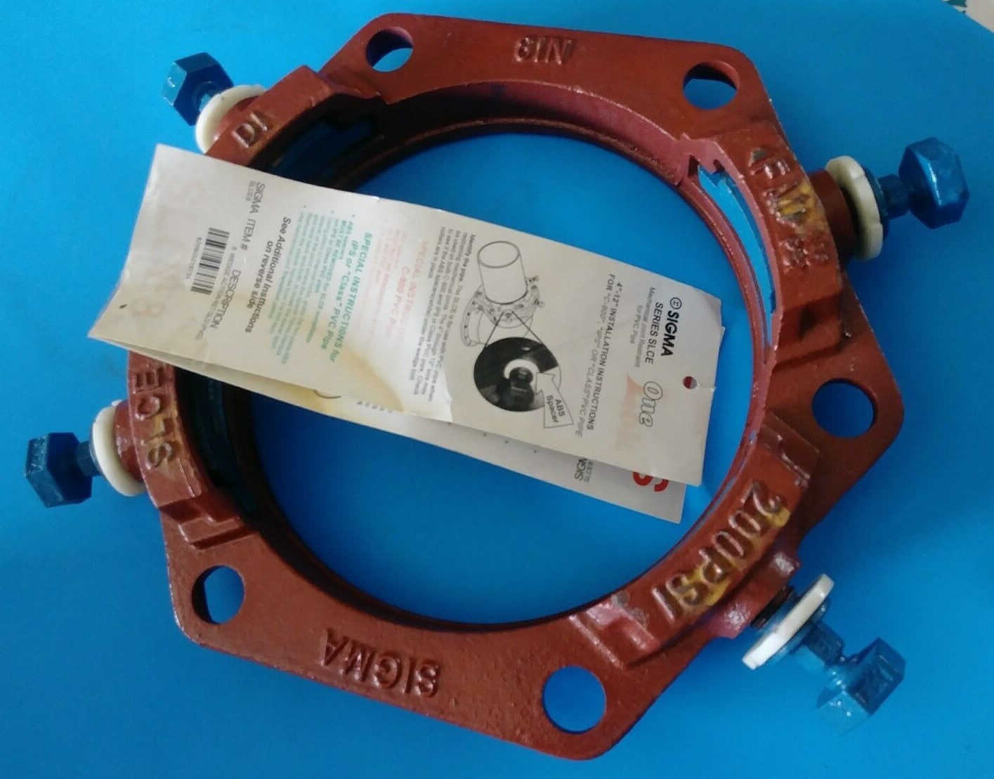 Sigma One-Lok series 8" SLCE Mech Joint Restraint for pvc pipe #SLCE8 ...