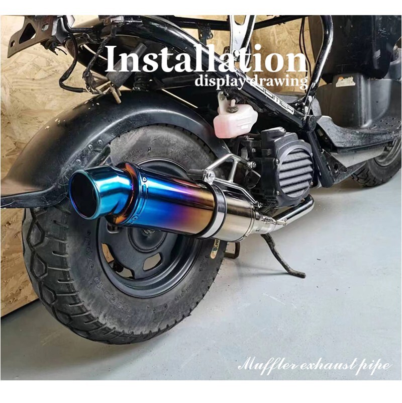 Stainless Steel Exhaust Pipe Muffler For Honda RUCKUS AF58 ZOOMER ...