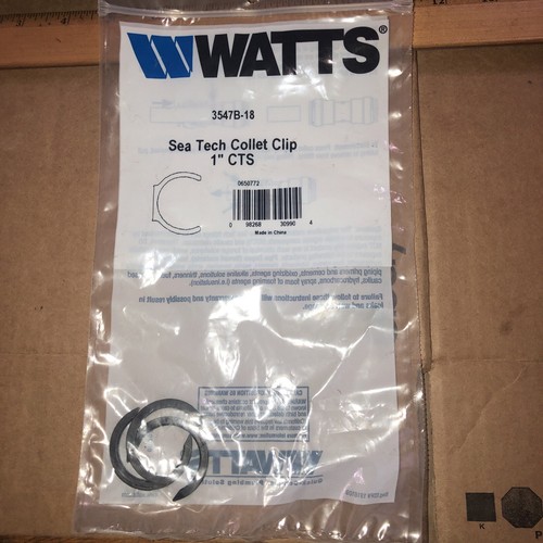 Watts Sea-Tech Collet Clip 1” CTS, 3547B-18 Lot of 3 Bags ! | eBay