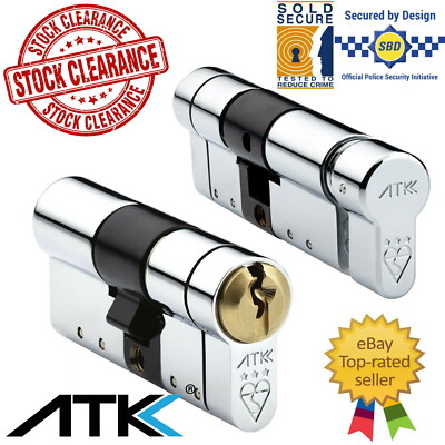 Door Lock Euro Cylinder High Security 3 Star Rated ABS Avocet ATK Key/ Thumbturn | eBay UK
