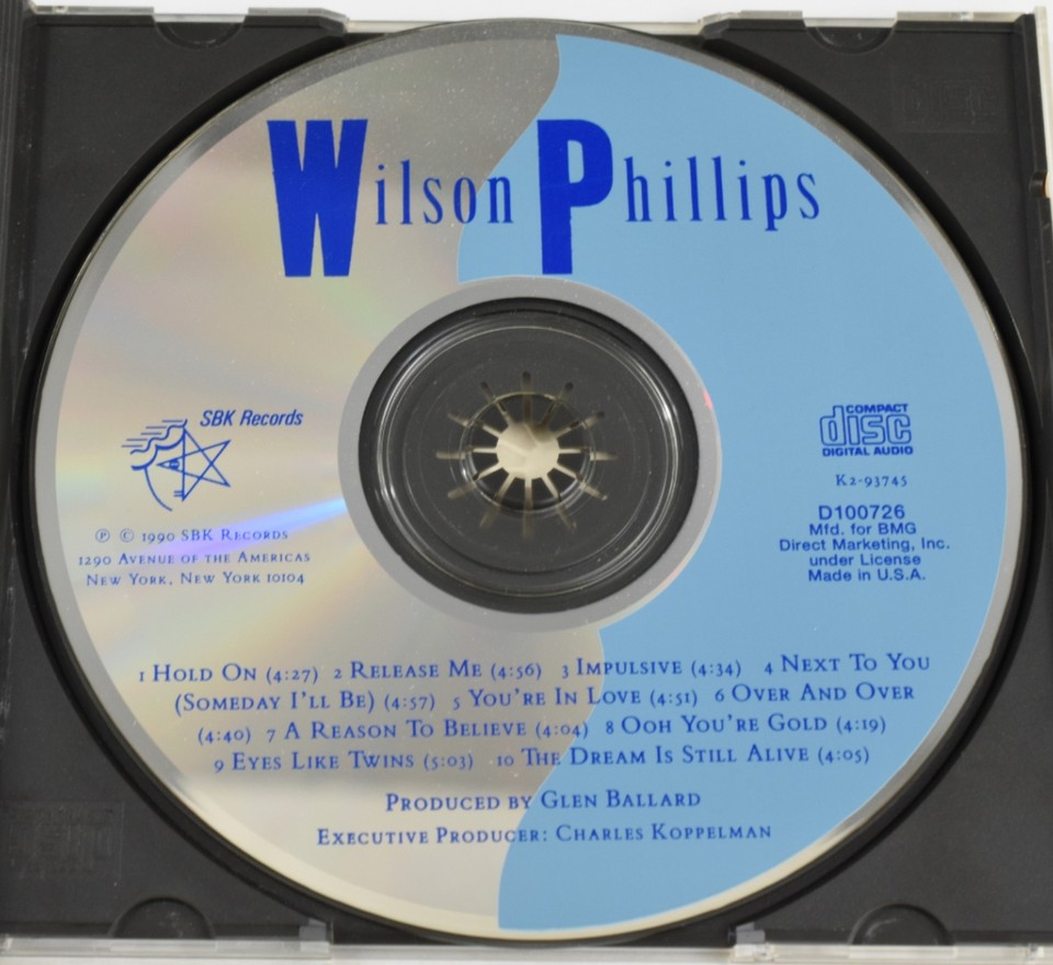 Wilson Phillips by Wilson Phillips (CD, SBK Records, 1990) | eBay