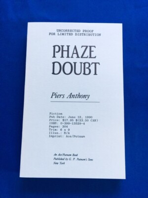 PHAZE DOUBT - UNCORRECTED PROFF BY PIERS ANTHONY | eBay