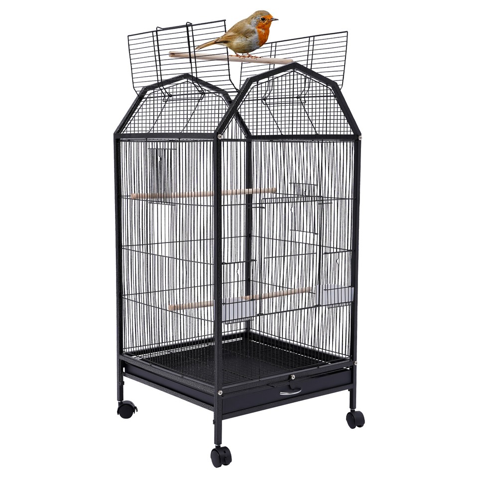 Bird Cage Large Play Top Parrot Finch Cage Macaw Cockatoo Pet Supply ...