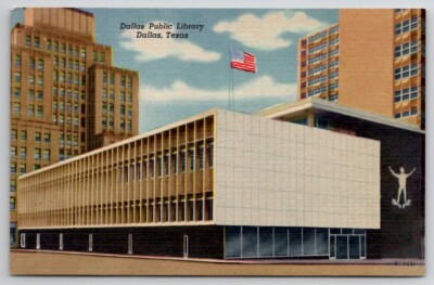 Dallas TX Public Library Texas Postcard D42 | eBay