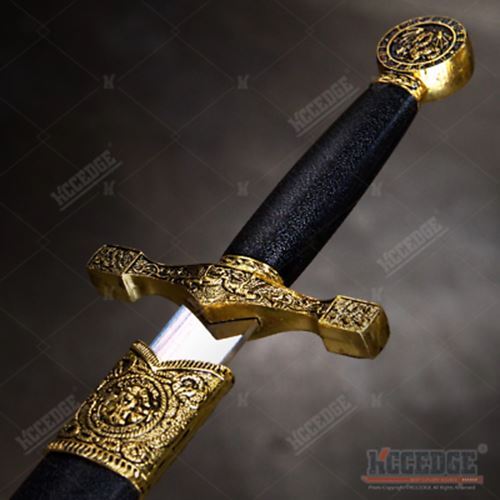 15.5" Medieval Excalibur Dagger Letter Opener Dragon Engraved Handle ...
