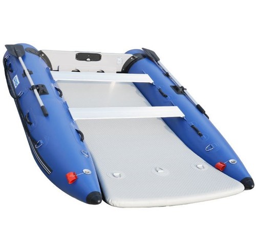 Inflatable Floating Dock Pier Pontoon Fishing Platform Dingy Boat 11x5 ...