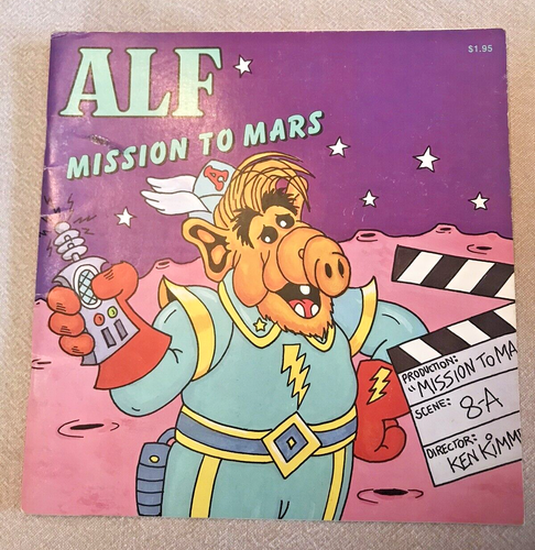 ALF Mission to Mars Softcover Book, 1987 Checkerboard Press - Good ...