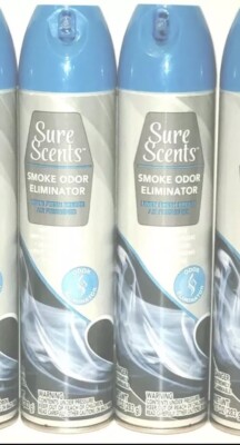 2 Pk Sure Scents Smoke Odor Eliminator Linen Fresh Breeze Air Freshener ...
