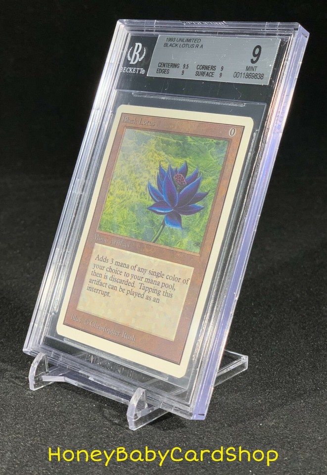 MTG Unlimited Edition 1993 Black Lotus BGS 9.0Q+ (Quad+) Mint Power9 ...