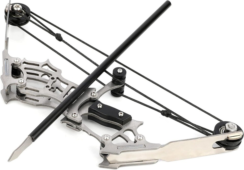 Mini Bow Set Archery Compound Bow Metal Material Right/Left Hands w/12p ...