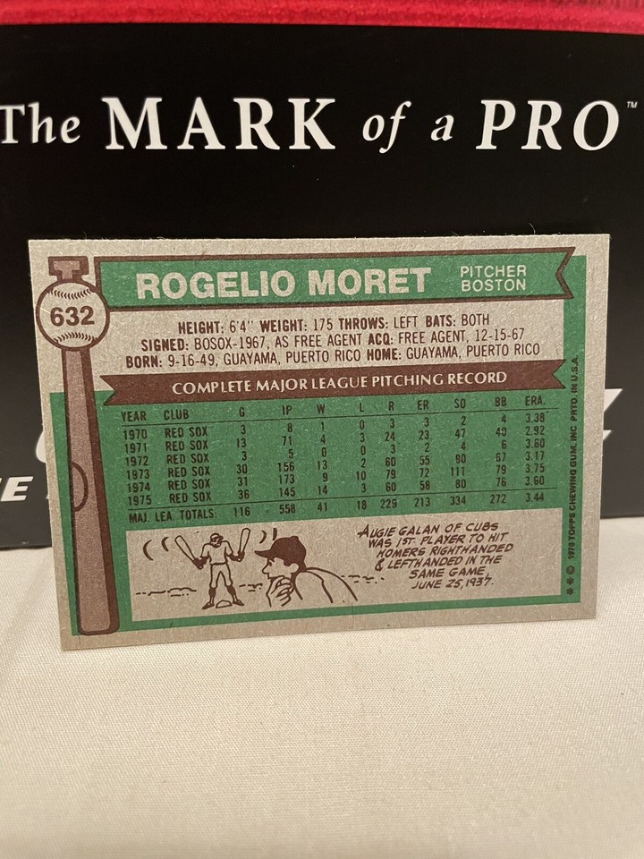 1976 Topps Baseball Card Rogelio Moret #632 NM Combined Shipping | eBay