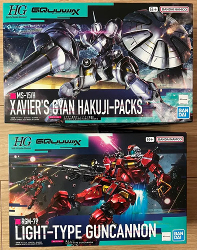 HG 1/144 XAVIER'S GYAN HAKUJI-PACKS + LIGHT-TYPE GUNCANNON SET Gundam ...