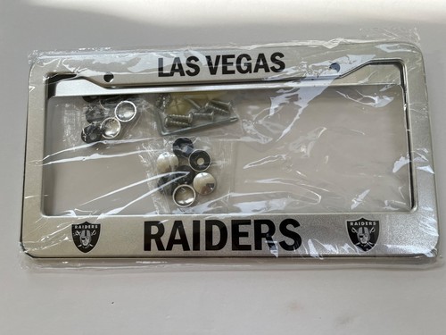 NFL Las Vegas Raiders Metal License Plate Frame Chrome Tag Cover | eBay