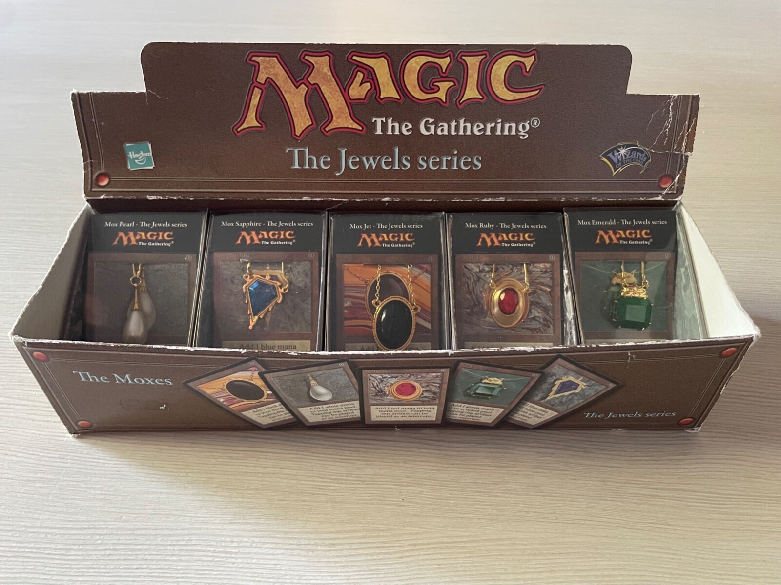 The Jewels Series MTG Mox Necklace Set: Pearl+Sapphire+Jet+Ruby+Emerald ...