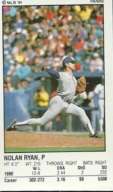 1991 Panini Stickers #205 Nolan Ryan - NM-MT | eBay