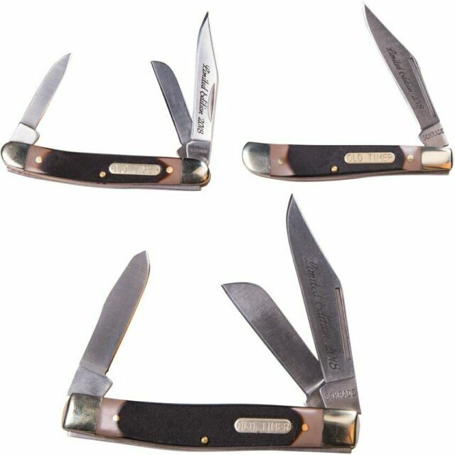Schrade Old Timer 3 Knife 2018 Limited Edition Set for sale online ...