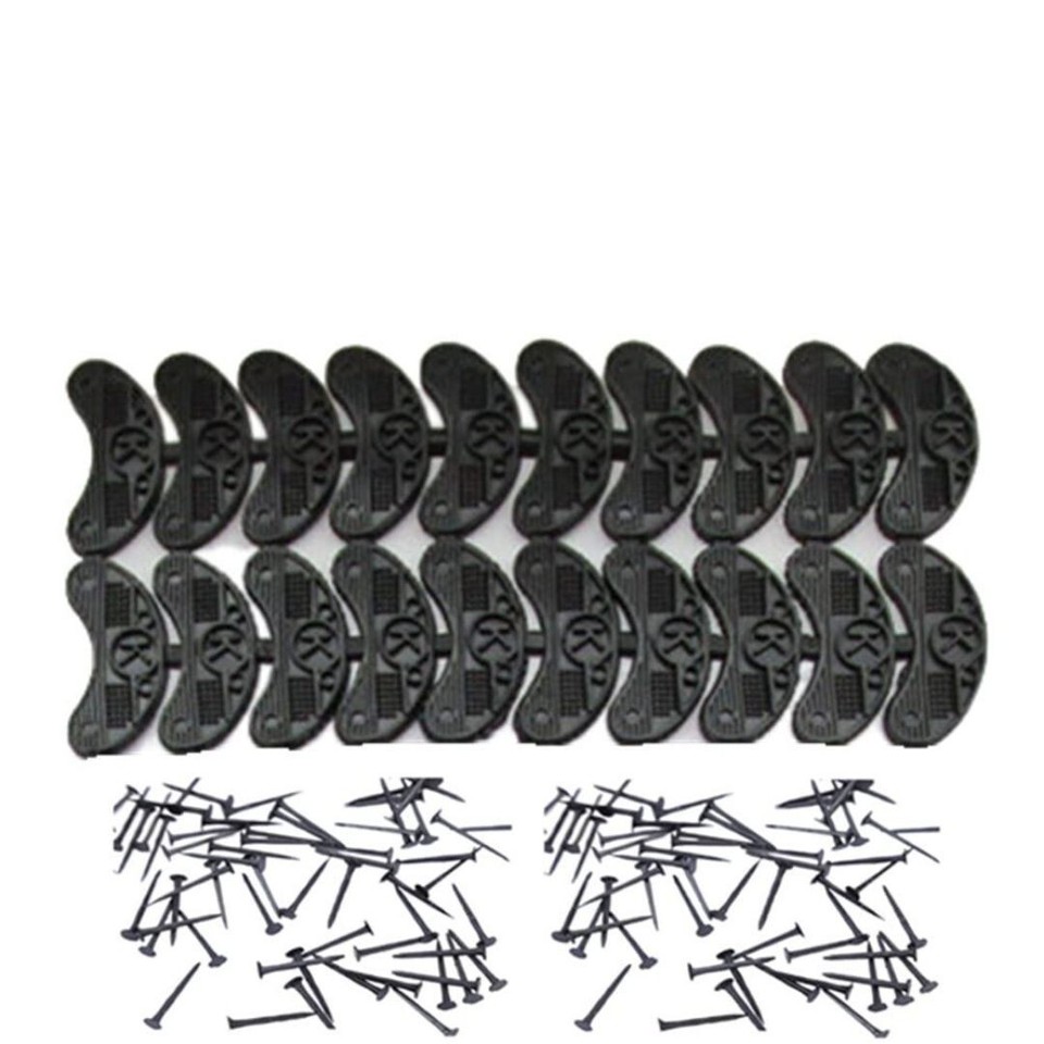 10 Pairs Black Color Rubber Shoe Heel Plates Taps Heel Repair Pad ...