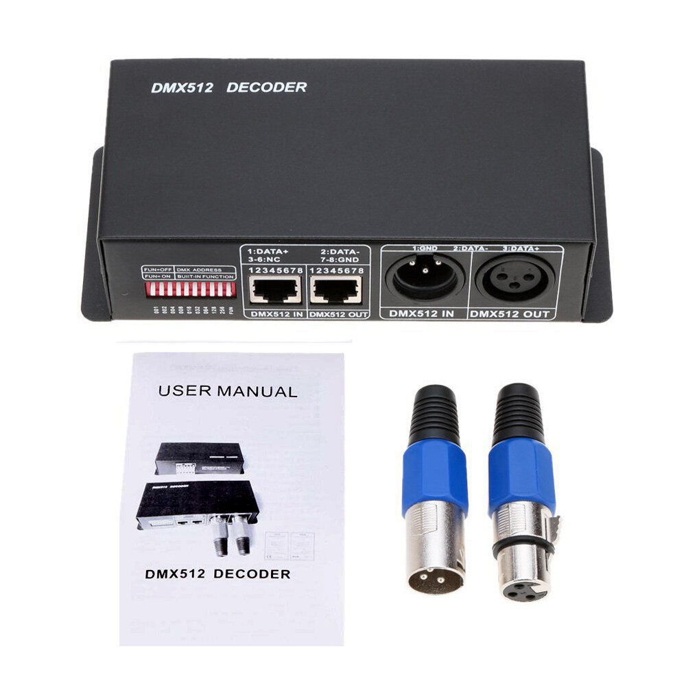 DC12-24V DMX512 Decoder LED Controller 3CH 4Channel Driver RGB/RGBW ...