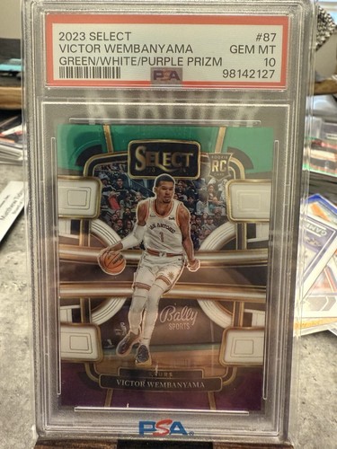 Wemby Select Green White Purple Rookie PSA 10 | eBay