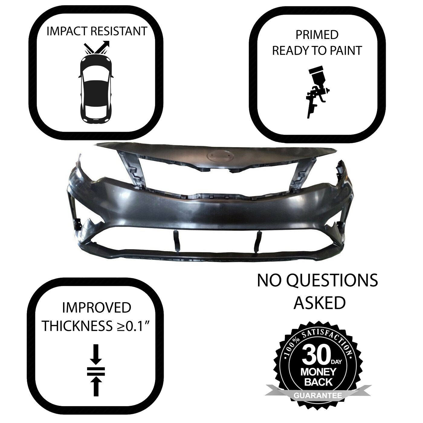 Front Bumper Cover for 2019-2020 Kia Optima EX LX S SX 86511D5500 ...