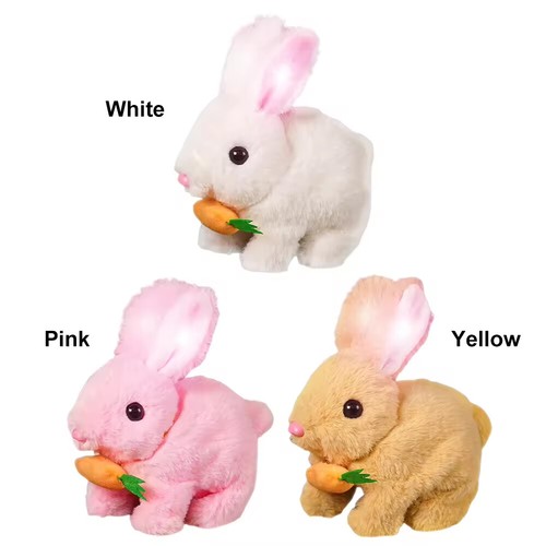 Bunby My Realistic Bunny Toy, Jumping, Twitching, Shaking Ears ...