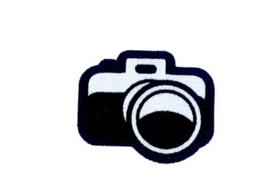 Embroidery patch sew badge iron on glue transfer camera ref3 | eBay UK