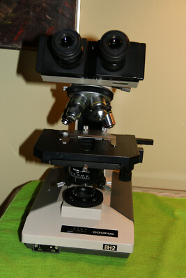 Olympus BH-2 BHT Microscope with Binocular and 10x 20x 40 & 40x Pol ...