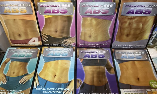 CRUNCHLESS ABS LOT (8) NEW SEALED DVDs CARDIO CORE SCULPTING Exercise ...