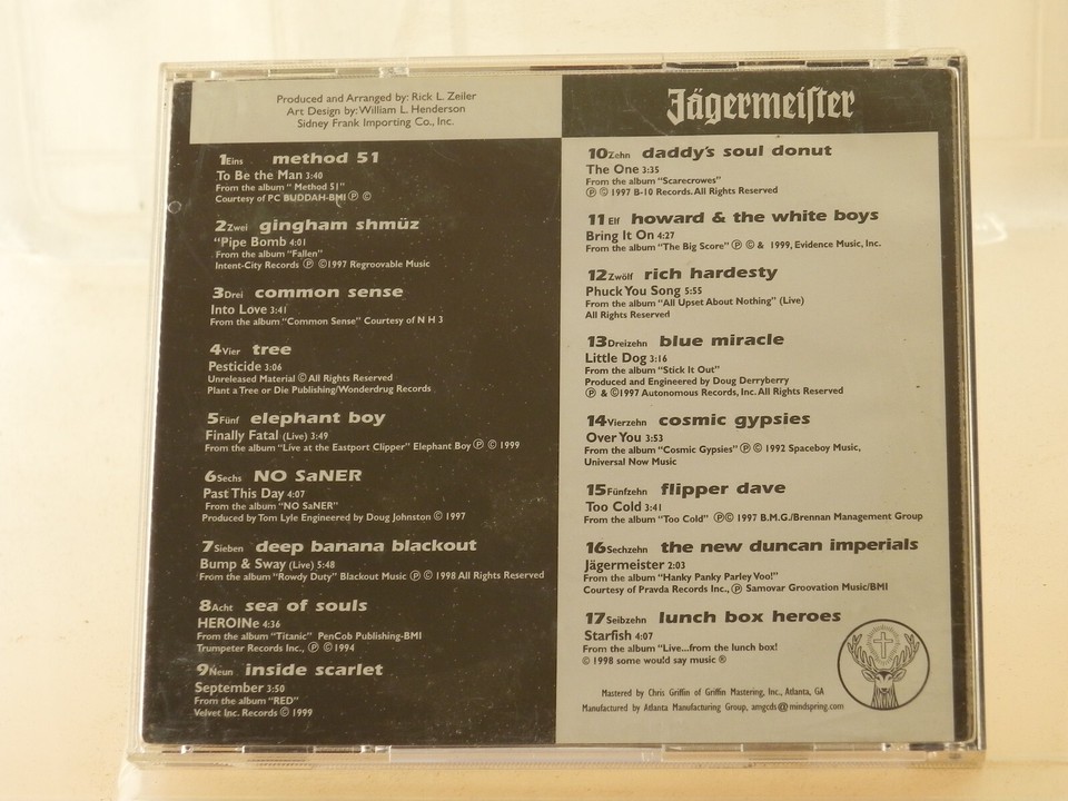 Let It Pour - Jager 56 Jagermeister CD | eBay