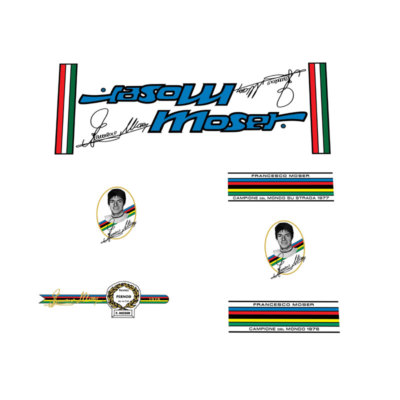 Francesco Moser Bicycle Decals, Stickers - Early Style n.10 | eBay UK