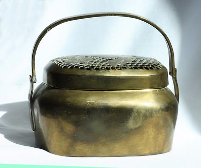 Antique Chinese Brass Hand warmer | eBay