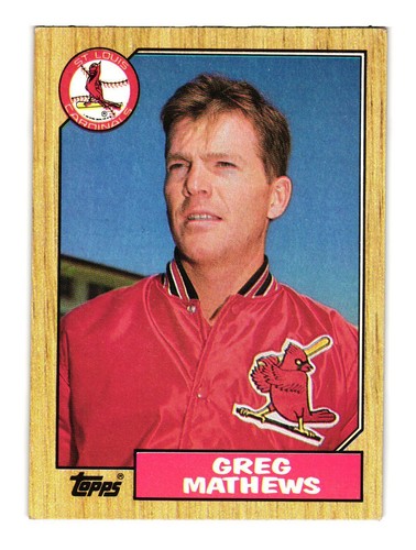 1987 Topps #567 Greg Mathews | eBay
