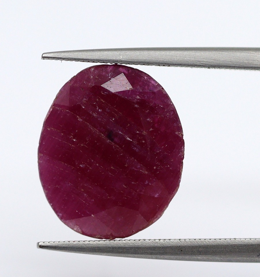 4.48 Ct Natural Pinkish Red Ruby No Heat Loose Oval Cut Origin South ...