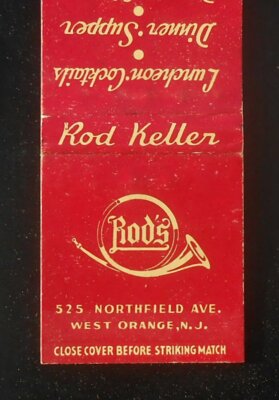 1940s Rod's Luncheon Cocktail Dinner Supper Rod Keller Northfield West ...