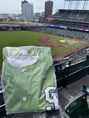 2025 SF Giants Minecraft Creeper Jersey Movie Large L or XL San ...