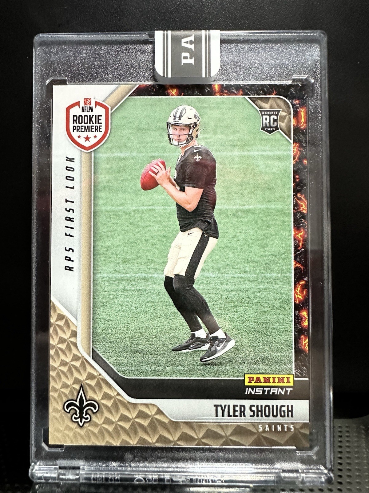 2025 Panini NFL Rookie Premiere Tyler Shough 1st Ever Pro Uniform Card ...