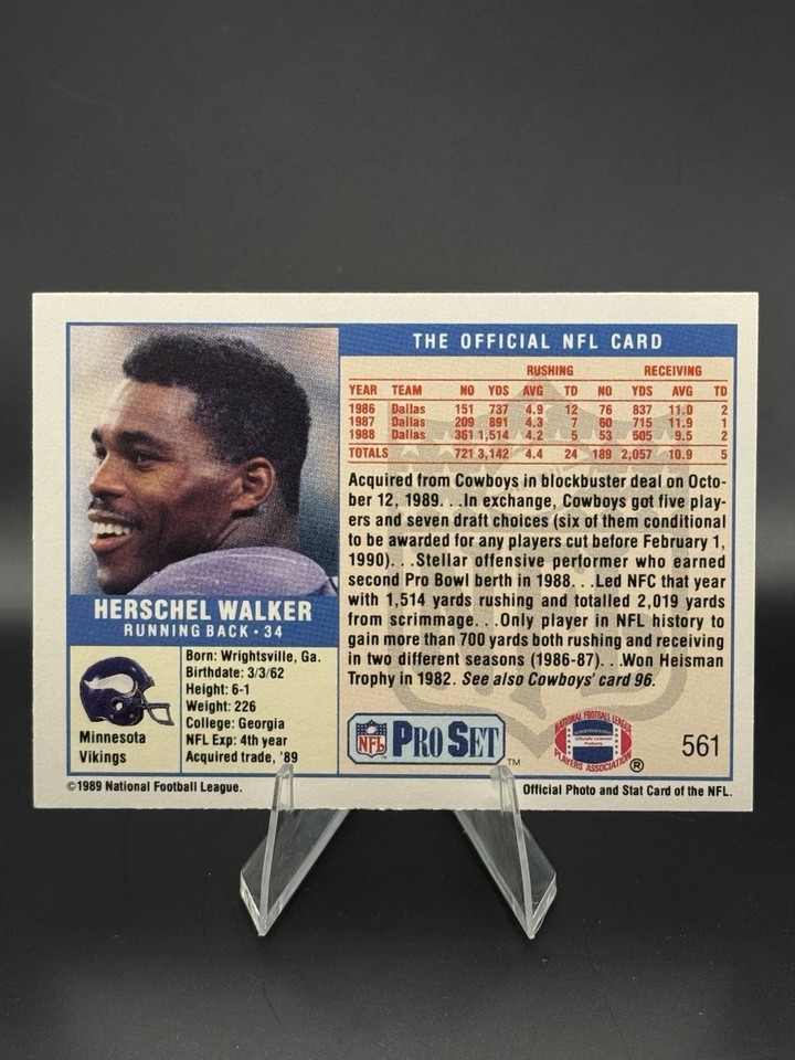 1989 Pro Set - Herschel Walker #561 | eBay
