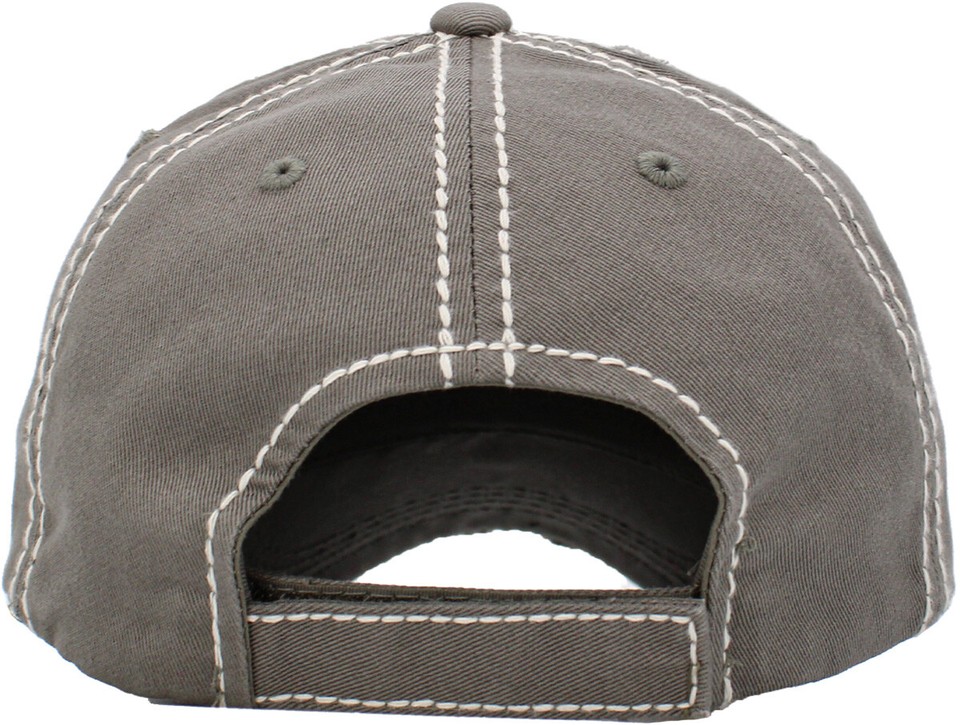 Vintage Washed Distressed Cotton Thick Stitching Dad Hat Baseball Cap ...